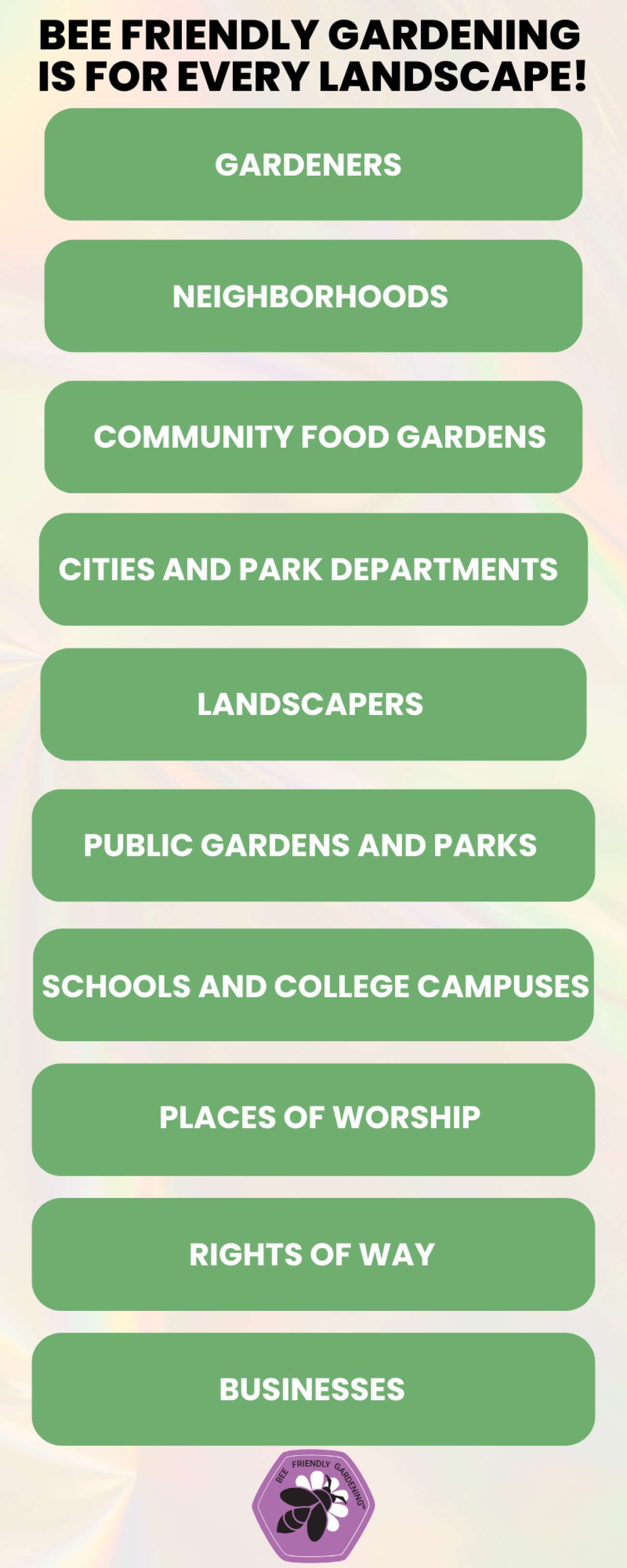 Bee Friendly Gardening (BFG) | P2C